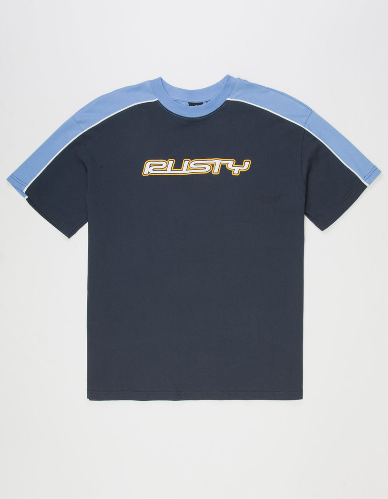 RUSTY Straight Shooter Mens Tee - NAVY | Tillys
