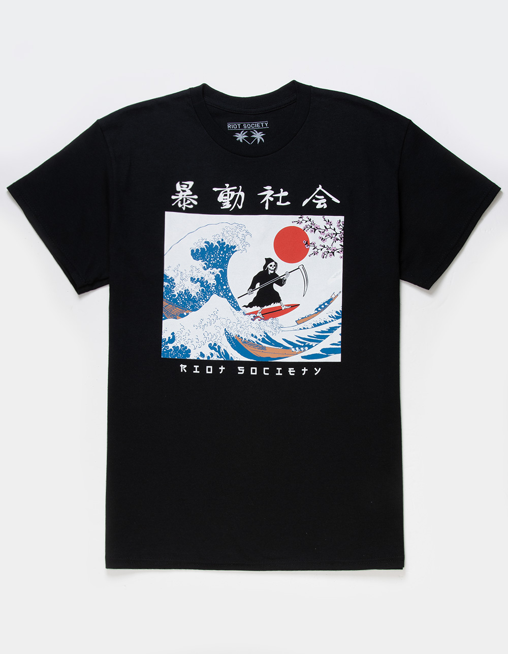 RIOT SOCIETY Grim Surfer Mens Tee - BLACK | Tillys