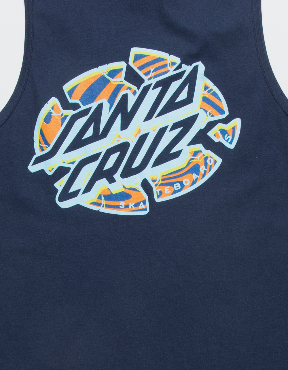 SANTA CRUZ Wave Broken Dot Mens Tank Top - NAVY | Tillys