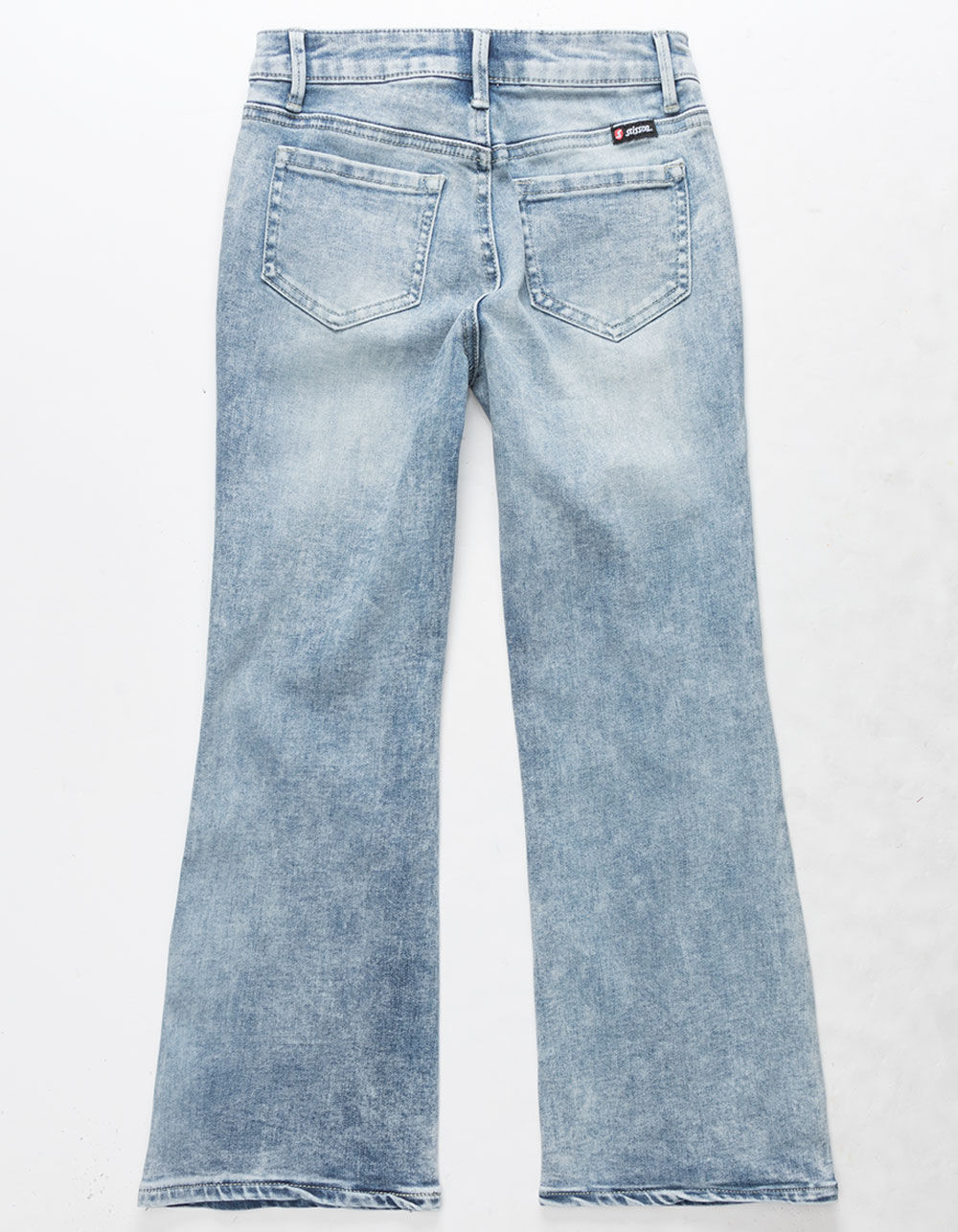 SCISSOR Crop Light Wash Girls Flare Jeans - LIGHT WASH | Tillys