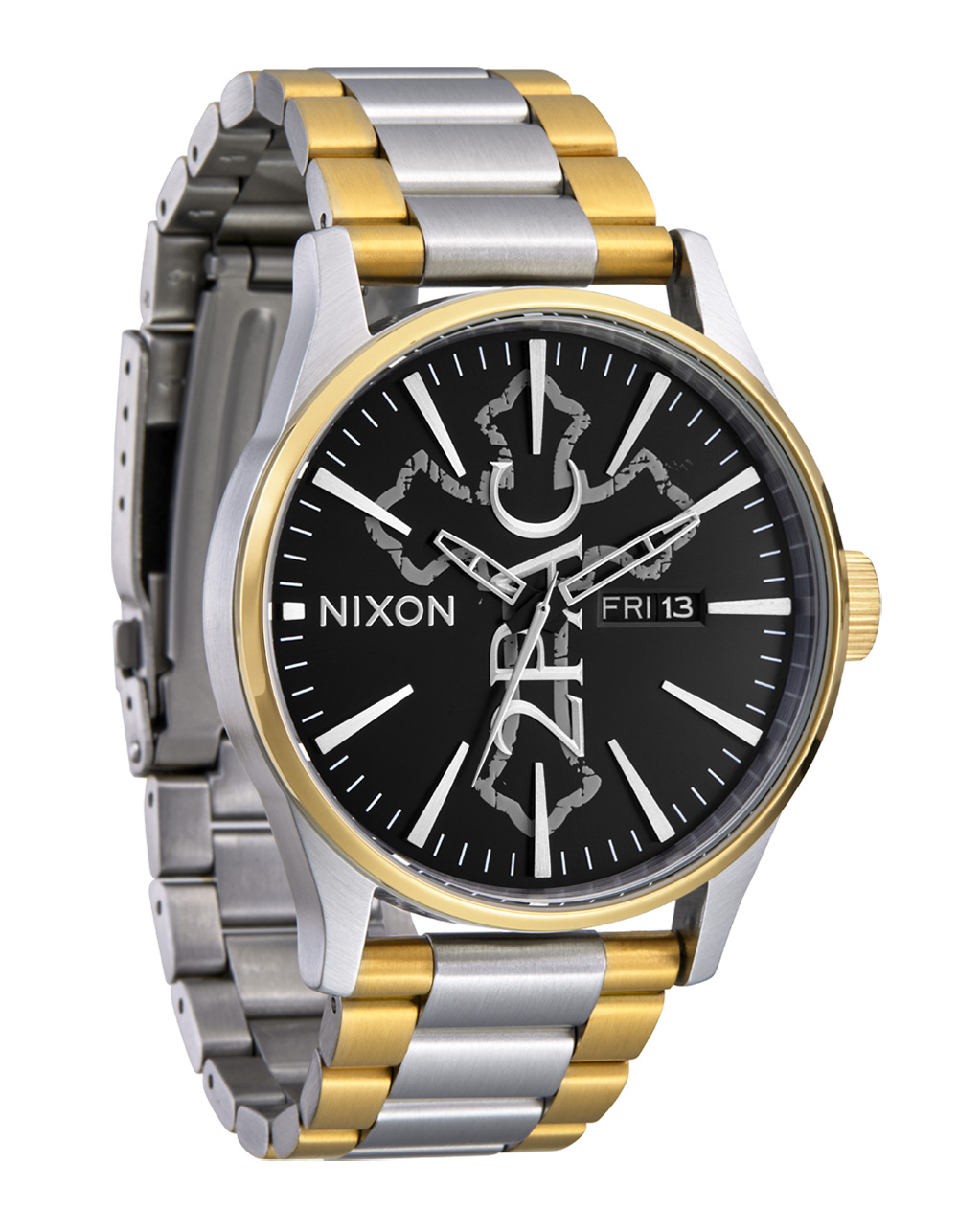 NIXON x 2PAC Sentry Stainless Steel Watch - STAINLESS | Tillys