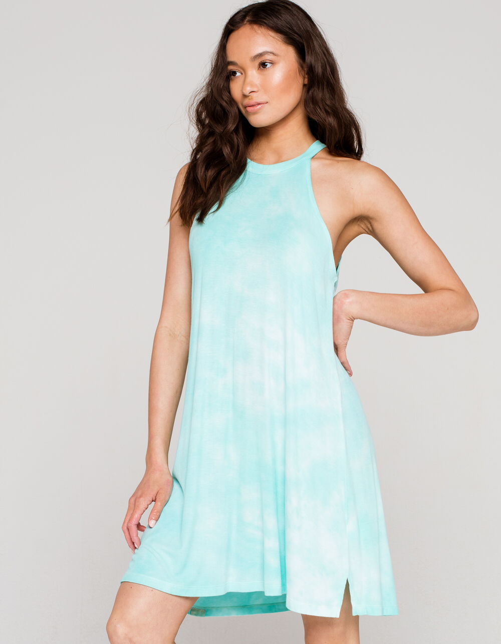SALT LIFE Cosmo Tie Dye Dress - AQUA | Tillys