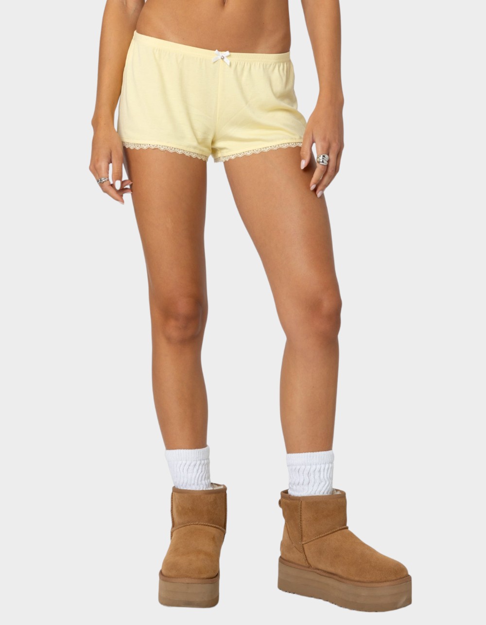 EDIKTED Buffy Shorts - YELLOW | Tillys