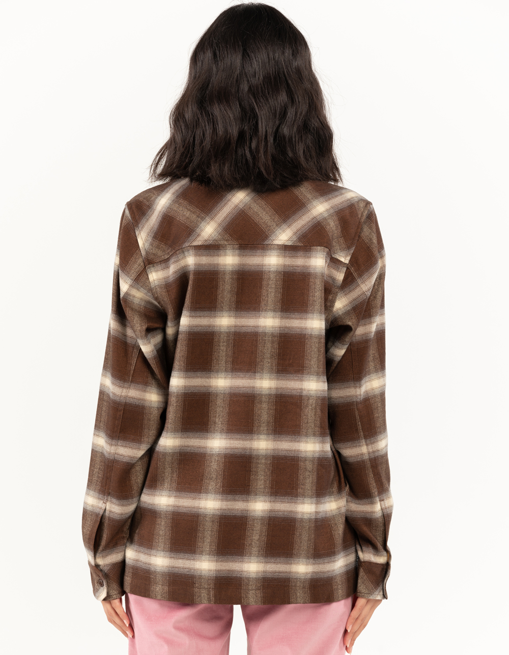 SANTA CRUZ Flame Womens Oversized Flannel Shacket - BROWN COMBO | Tillys