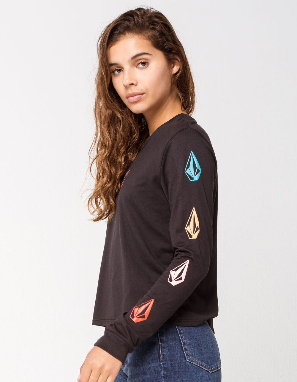VOLCOM Volcom Stones Womens Crop Tee - BLACK | Tillys