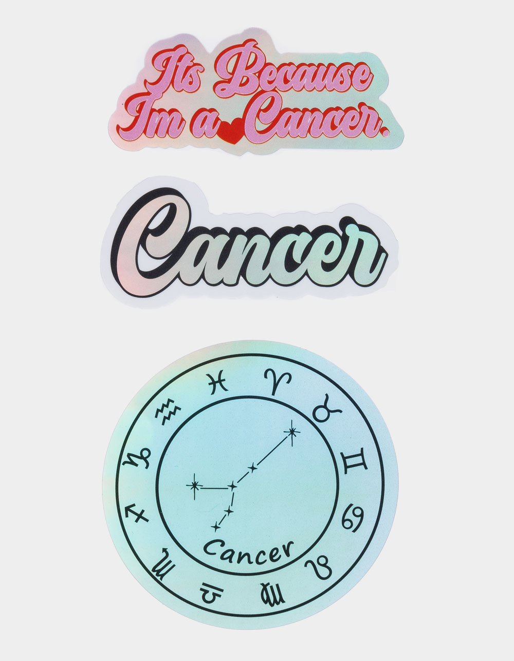 Cancer Zodiac Stickers - PINK COMBO | Tillys