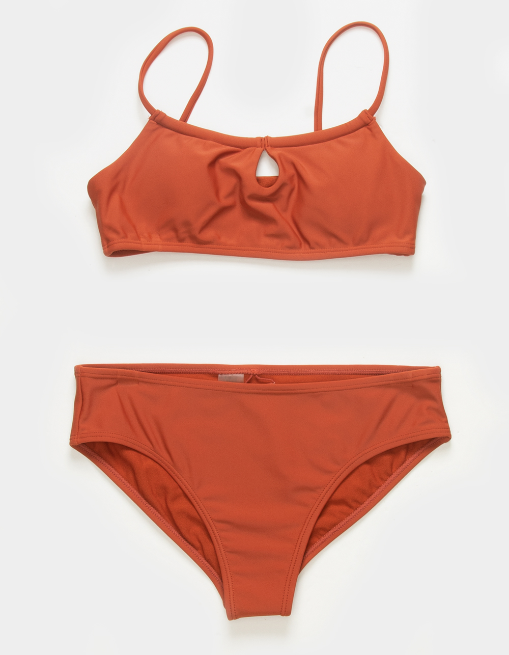 FULL TILT Keyhole Bralette Girls Bikini Set - SUNBAKED | Tillys