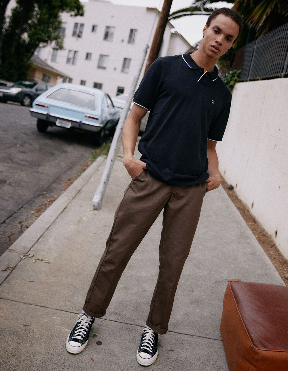 DICKIES 850 Slim Taper Flex Mens Pants - MUSHROOM | Tillys