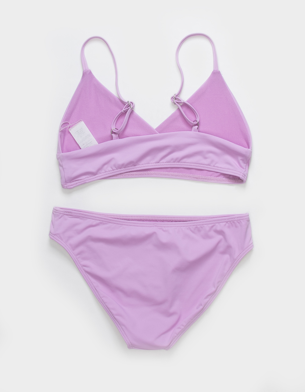 FULL TILT Longline Triangle Girls Bikini Set - VIOLET | Tillys