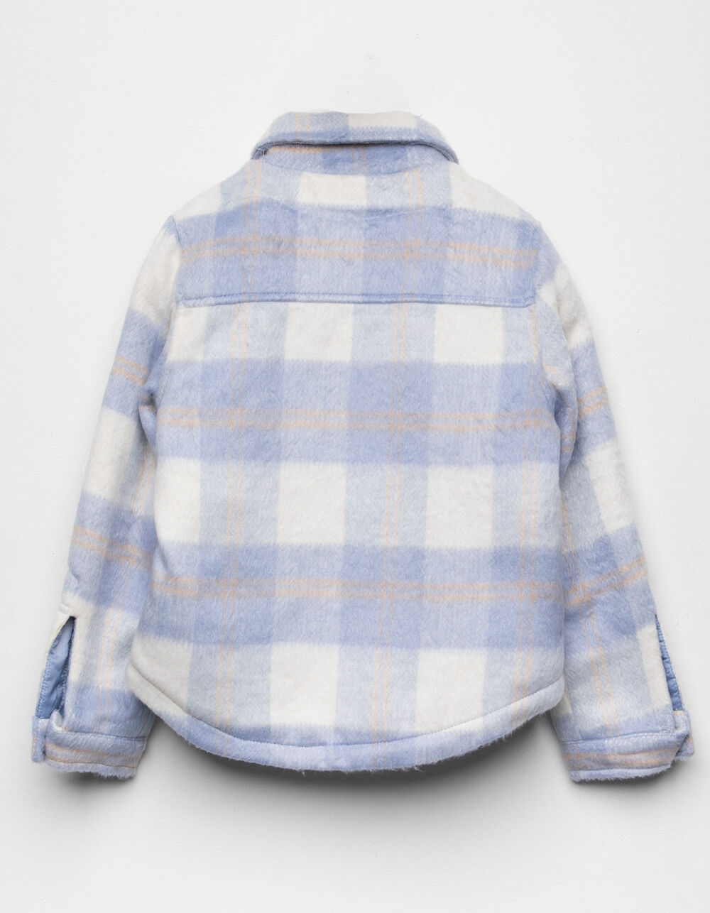 RSQ Girls Plaid Shacket - WHT/LAVENDAR | Tillys