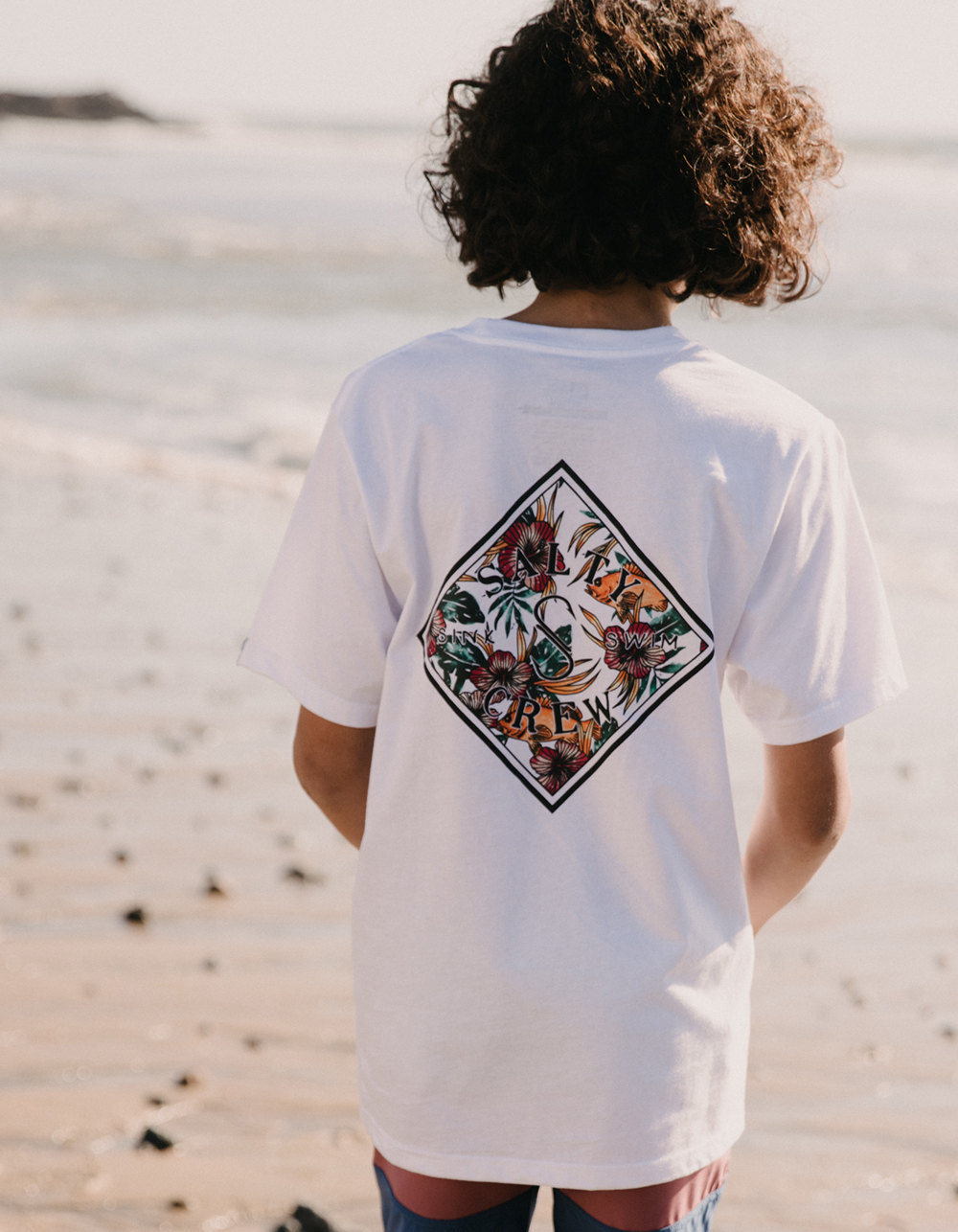SALTY CREW Tippet Lineup Boys Tee - WHITE | Tillys