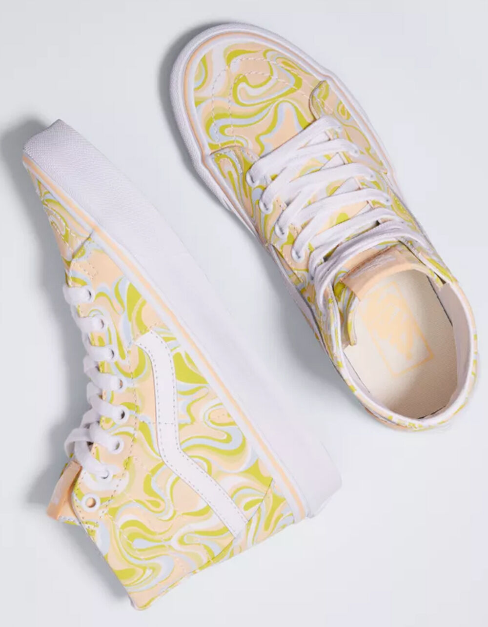 VANS Swirl SK8-Hi Taper Shoes - LIME | Tillys
