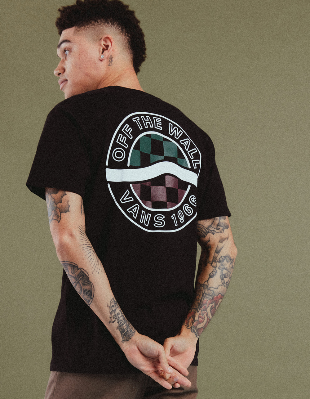 VANS Circle Sidestripe Mens Tee - BLACK | Tillys
