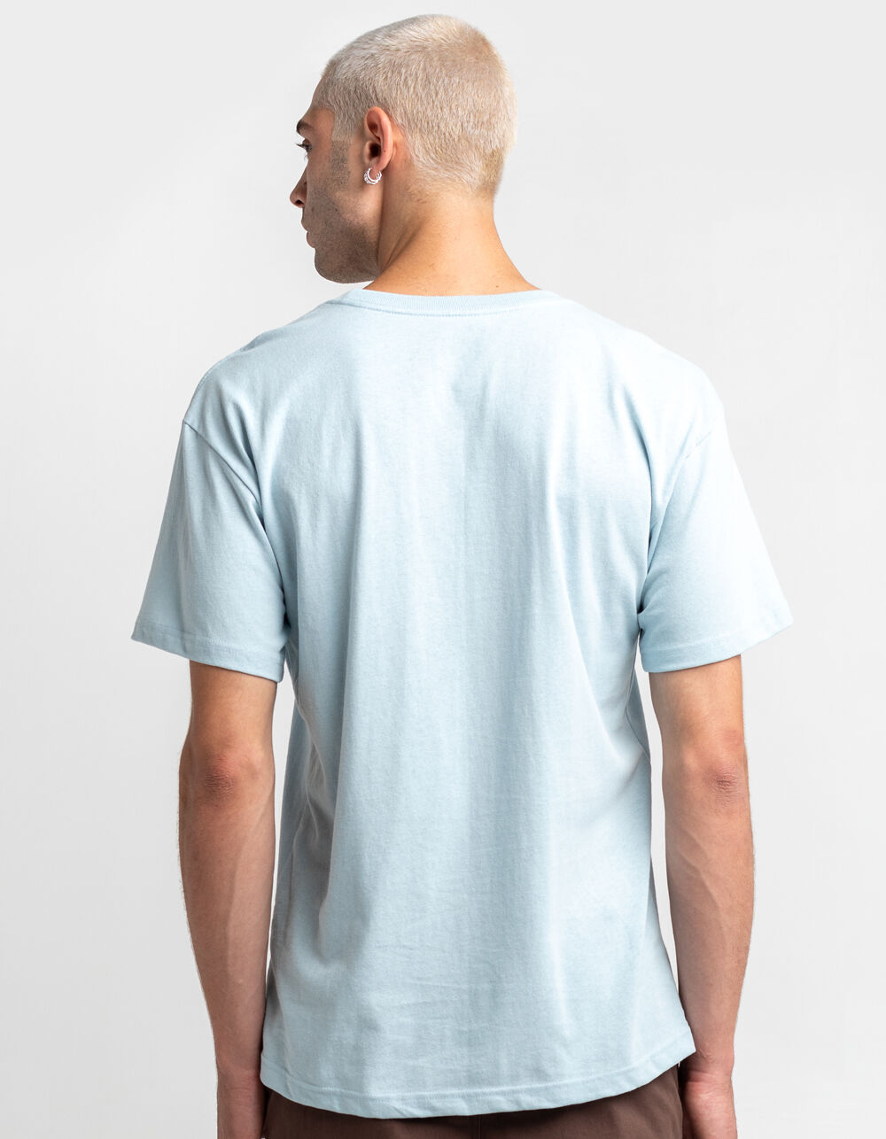 RSQ Oversized Solid Mens Light Blue Pocket Tee - LIGHT BLUE | Tillys
