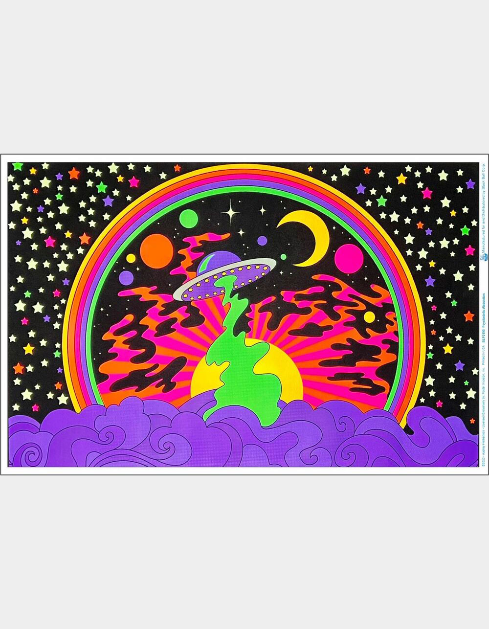 Trippy Blacklight Poster