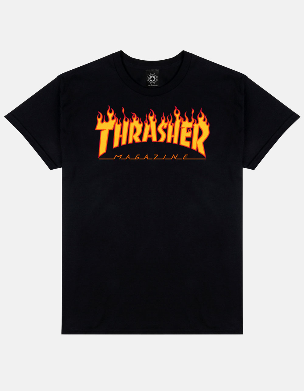 THRASHER Flame Logo Mens Tee - BLACK | Tillys