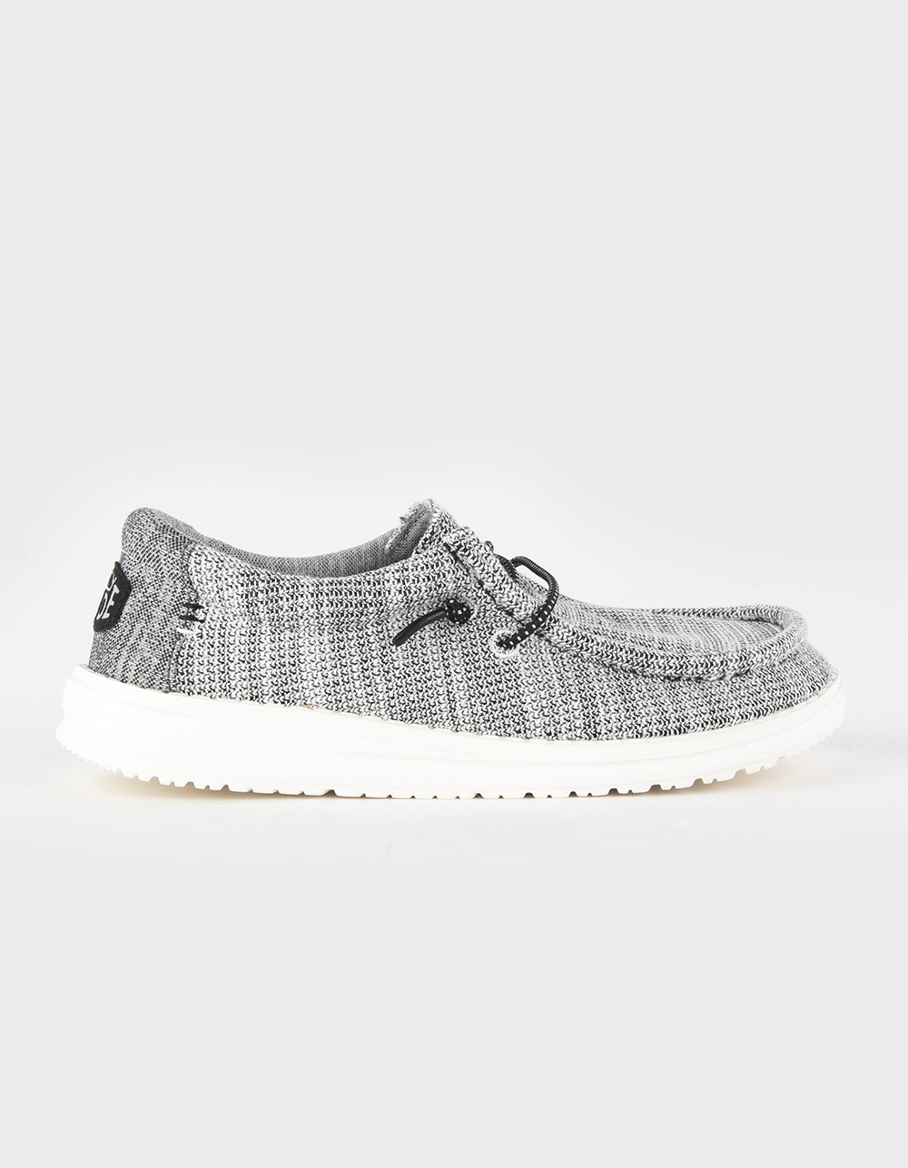 HEY DUDE Wally Youth Stretch Boys Shoes - GRAY/WHITE | Tillys