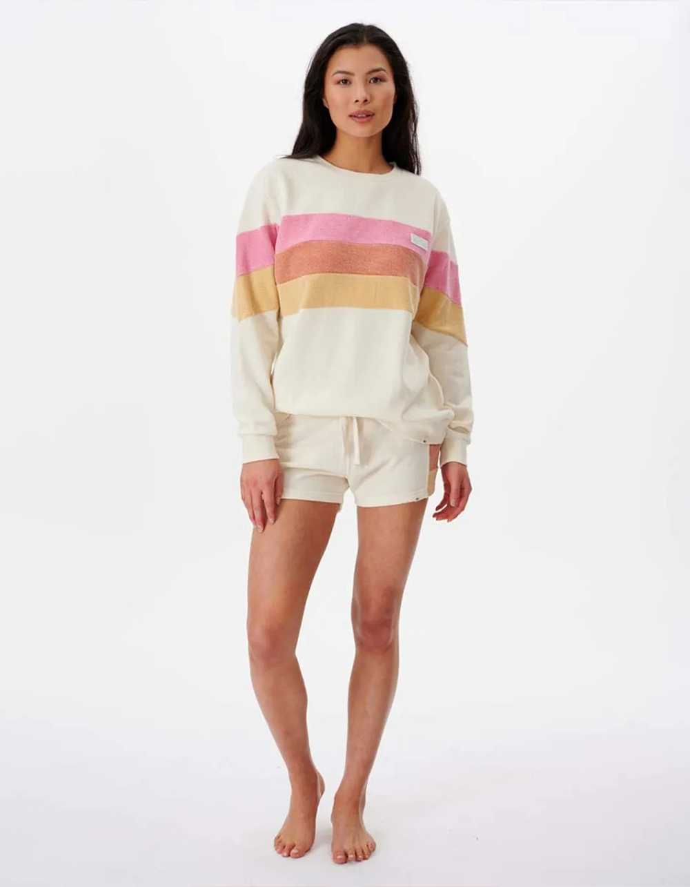 RIP CURL Heat Wave Womens Fleece Shorts - OFF WHITE | Tillys