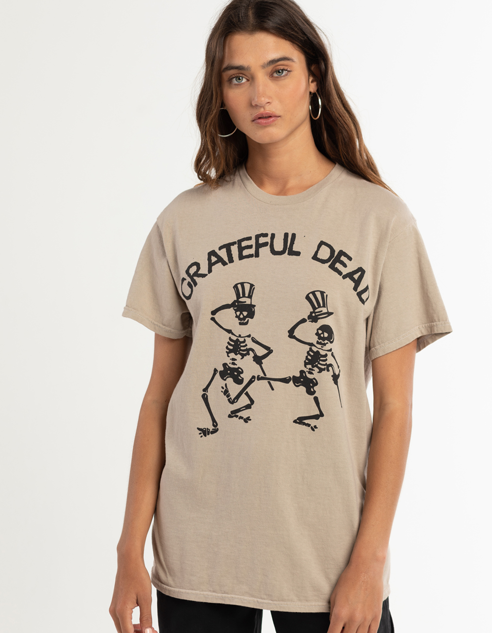 GRATEFUL DEAD Dancing Skeleton Womens Tee - TAN | Tillys