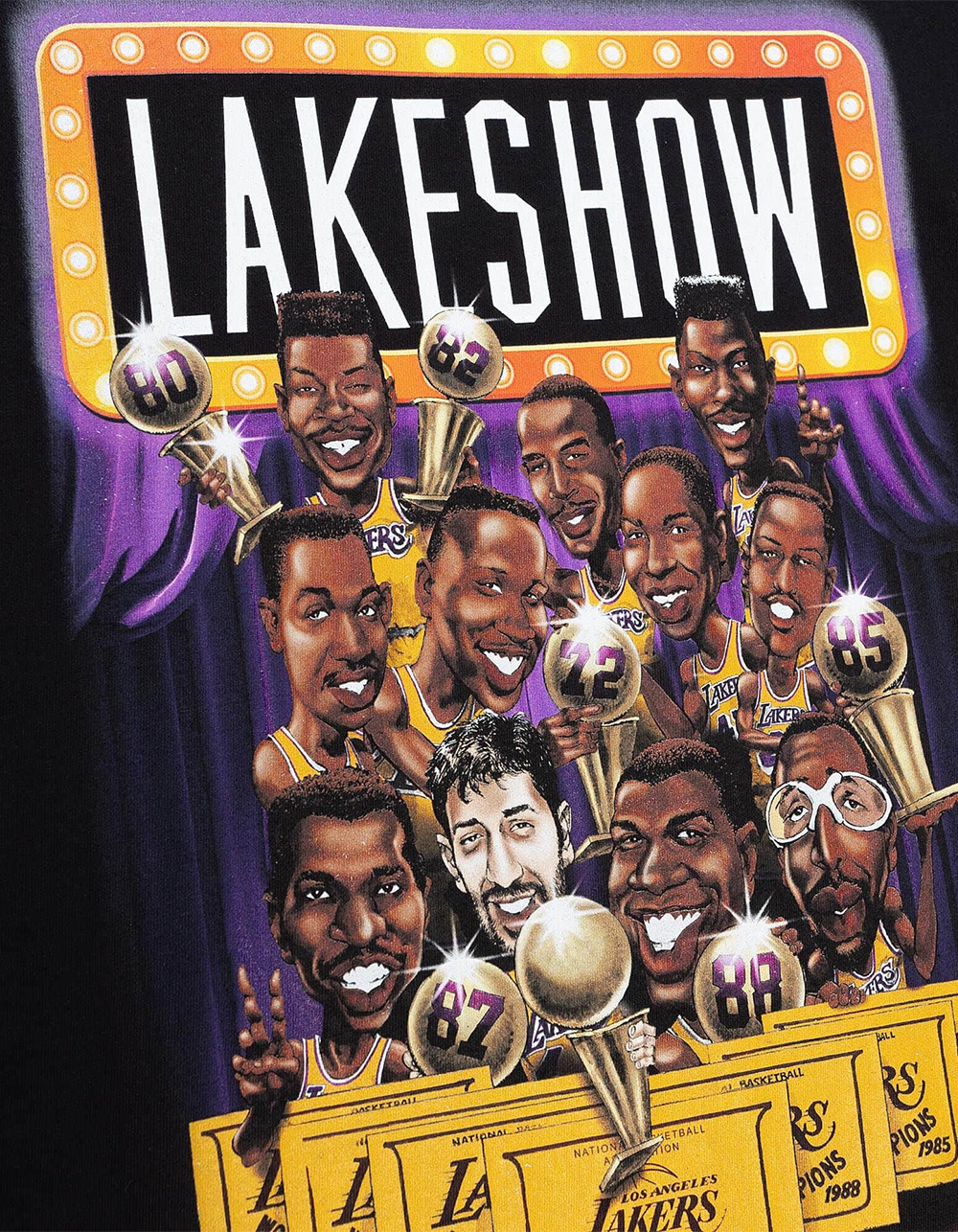 MITCHELL & NESS Los Angeles Lakers Lake Show Mens Tee - BLACK | Tillys