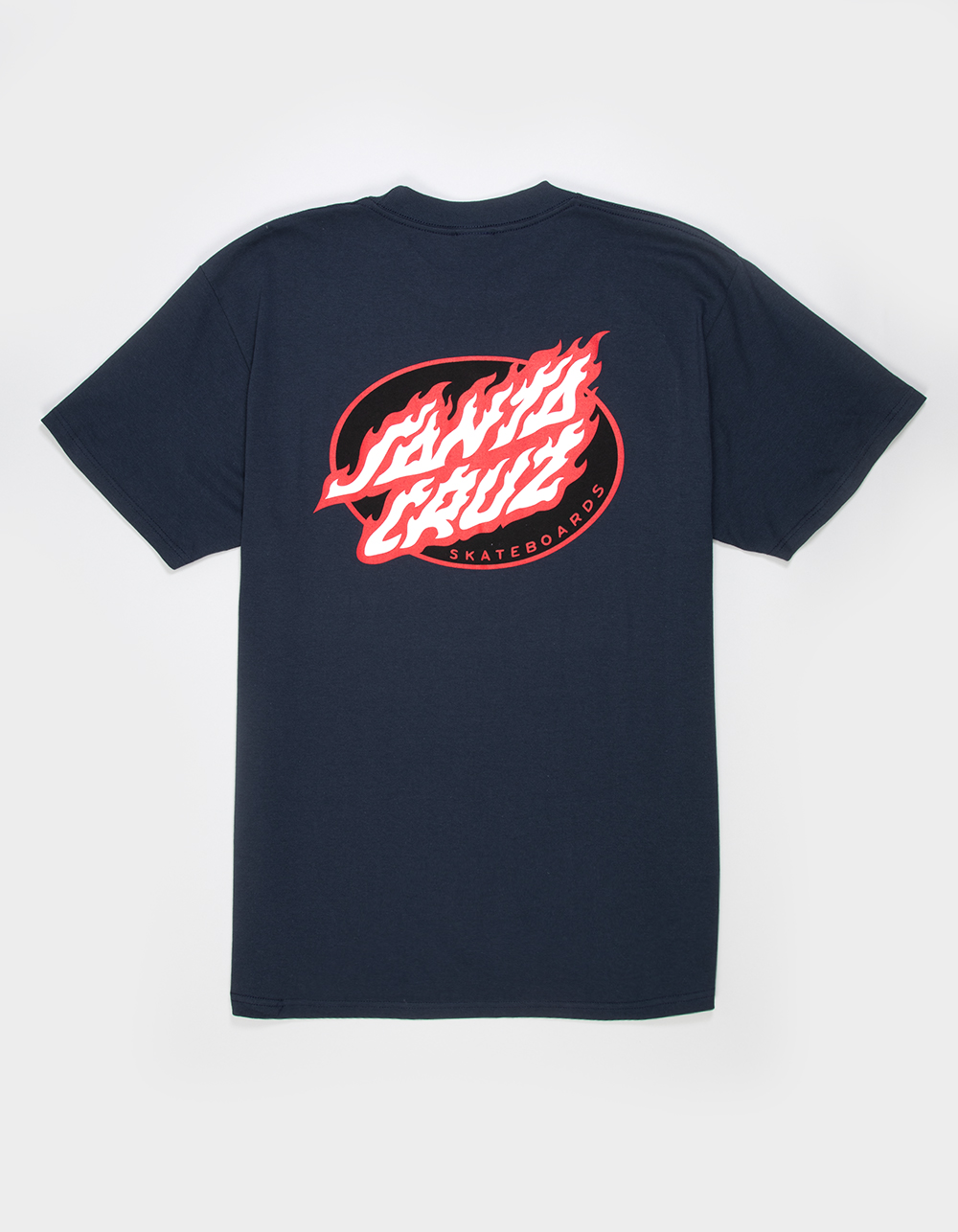 SANTA CRUZ True Oval Flame Dot Mens Tee - NAVY | Tillys