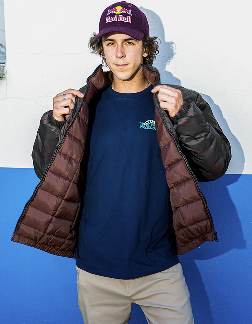 VOLCOM Walltzerd Mens Reversible Jacket - MAHOGANY | Tillys