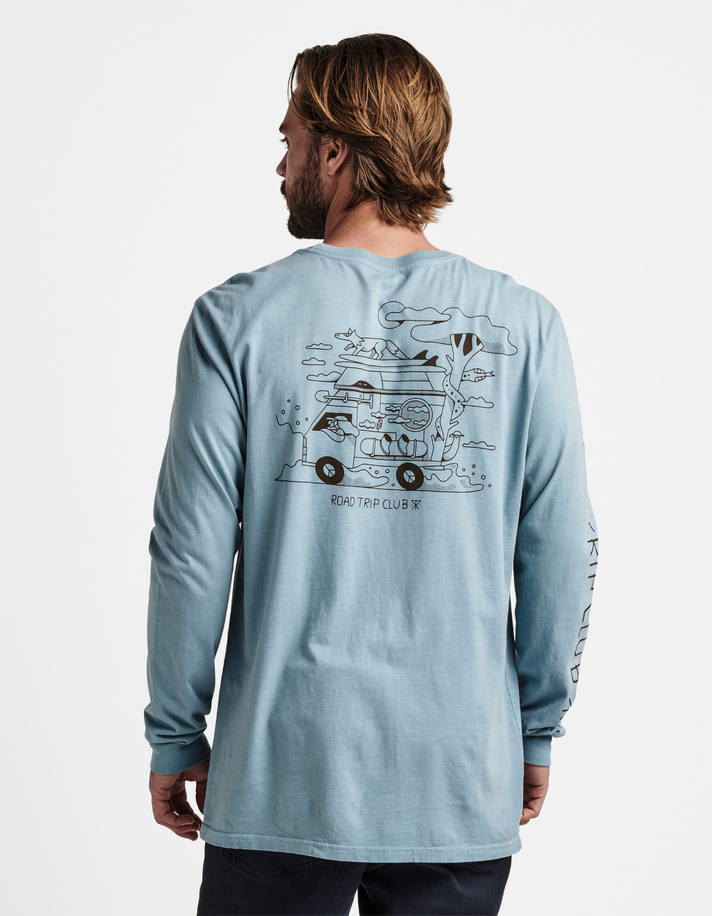 ROARK Road Trip Club Mens Tee - LIGHT BLUE | Tillys