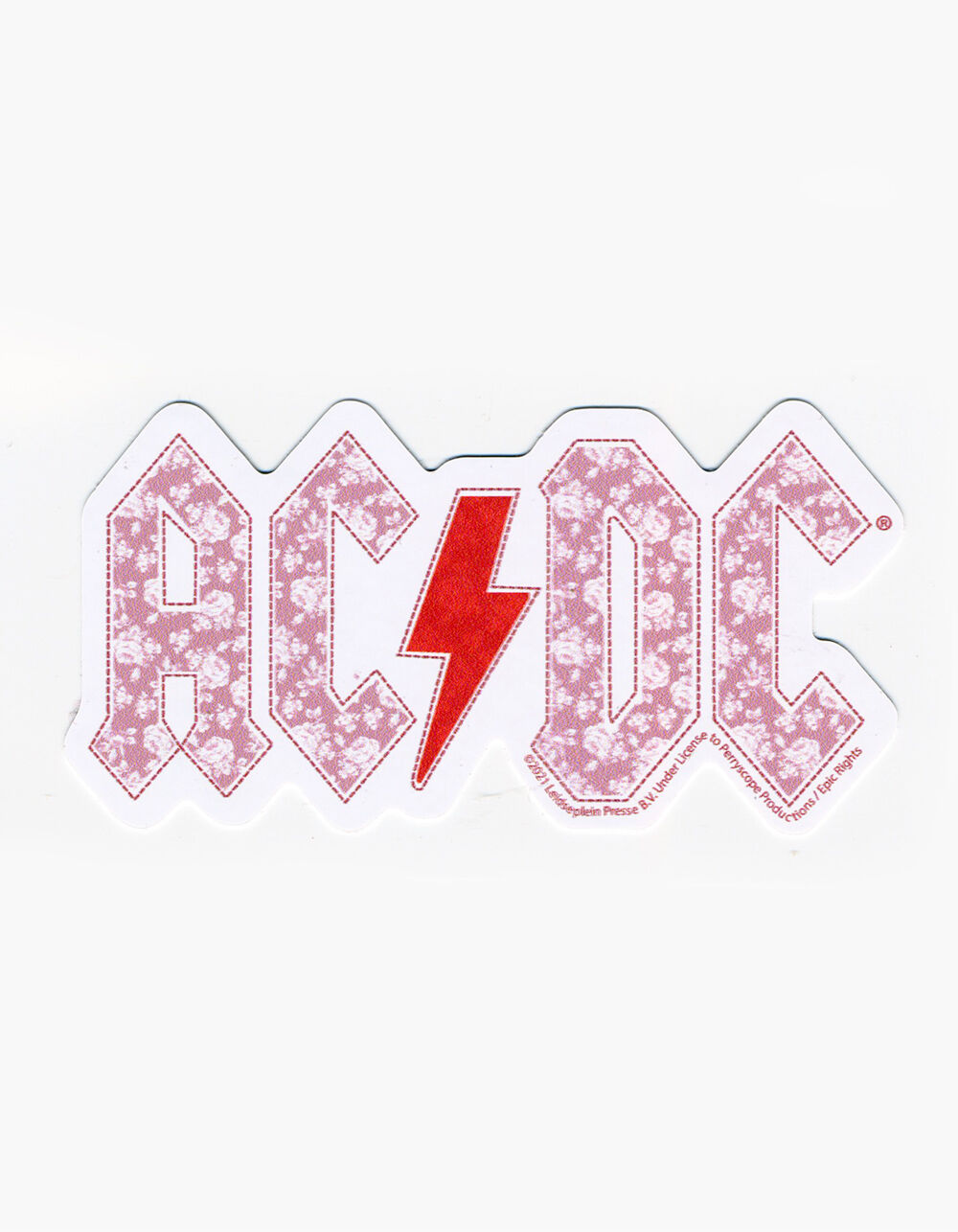 Floral AC/DC Sticker - PINK | Tillys