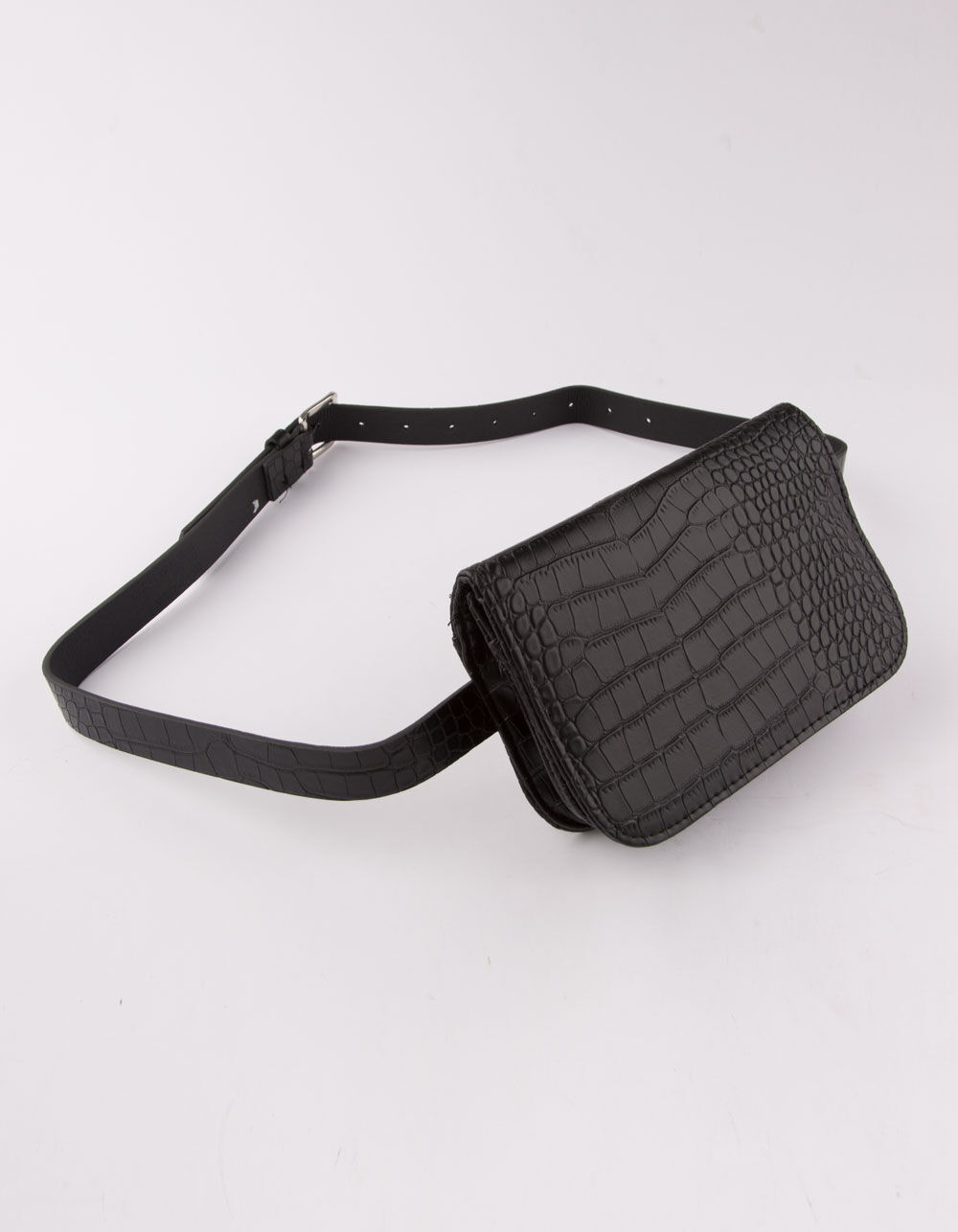 Faux Croc Fanny Pack - BLACK | Tillys