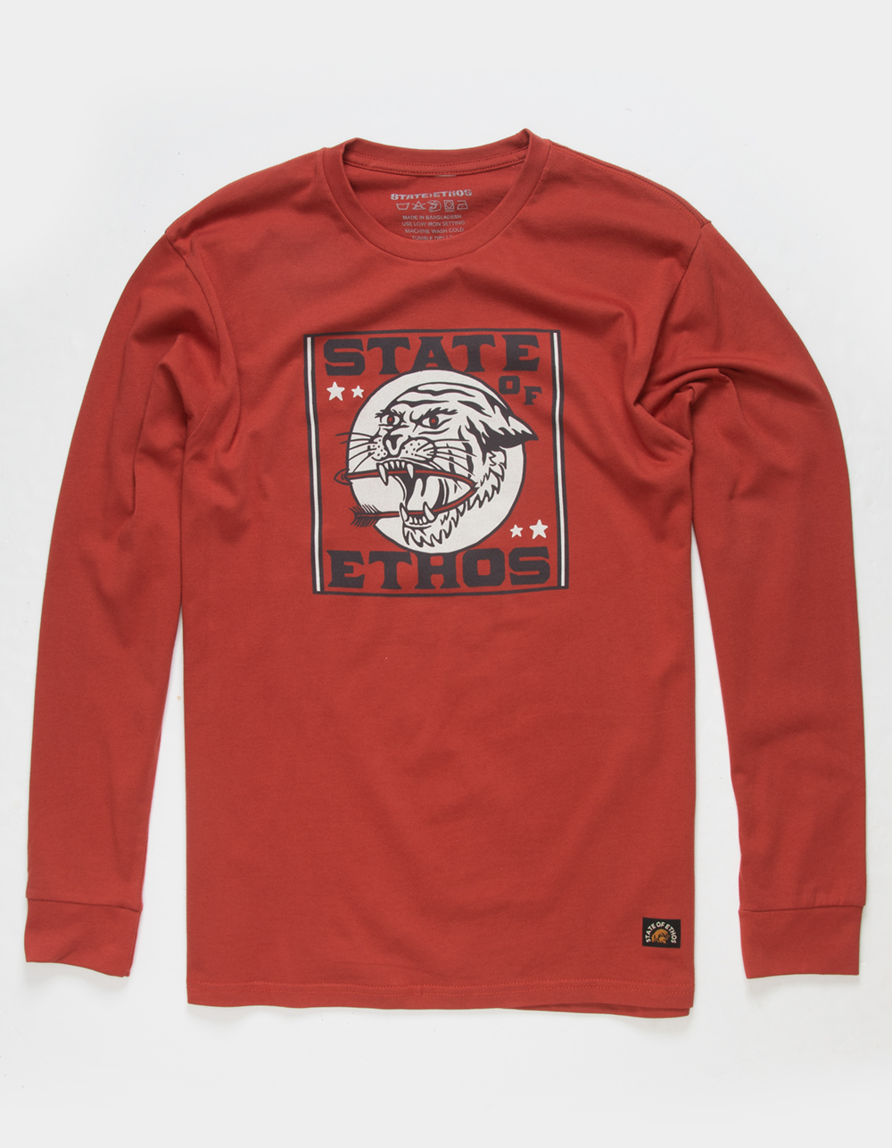 STATE OF ETHOS Tiger Mens Tee - BURNT ORANGE | Tillys