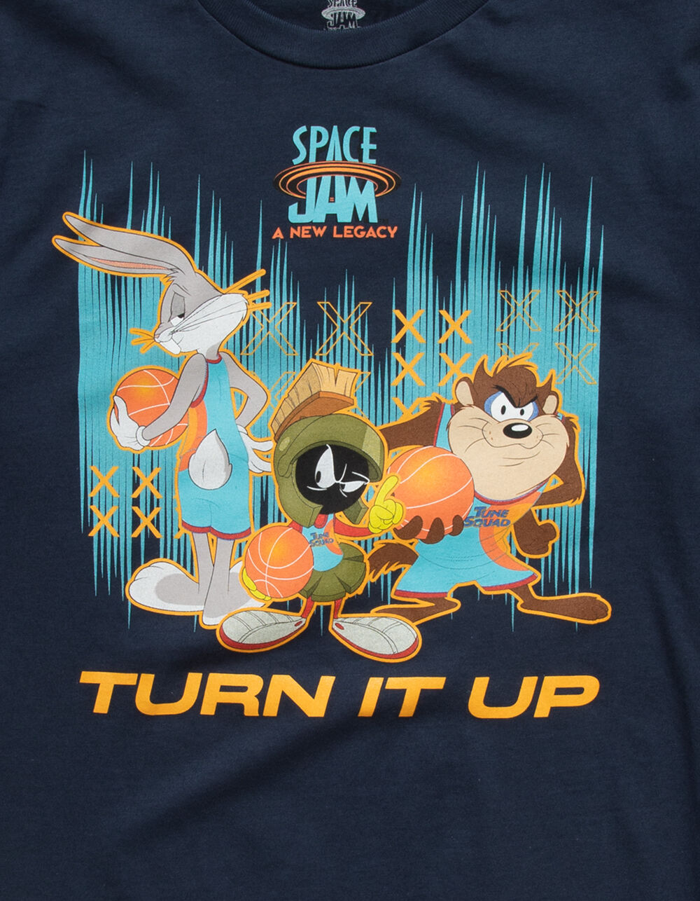 SPACE JAM Turn Up Tunes Boys T-Shirt - NAVY | Tillys