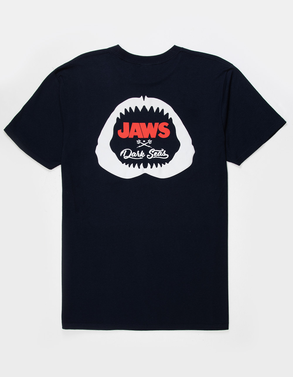 DARK SEAS x Jaws Mouth Full Mens Pocket Tee - NAVY | Tillys