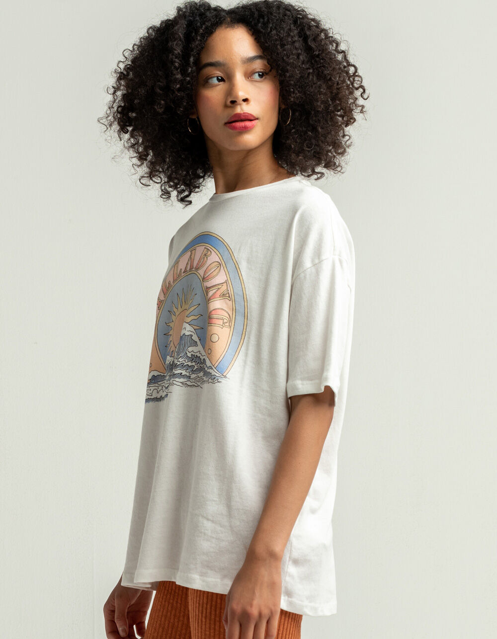 BILLABONG Solstice In Summer Womens Oversized Tee - WHITE | Tillys