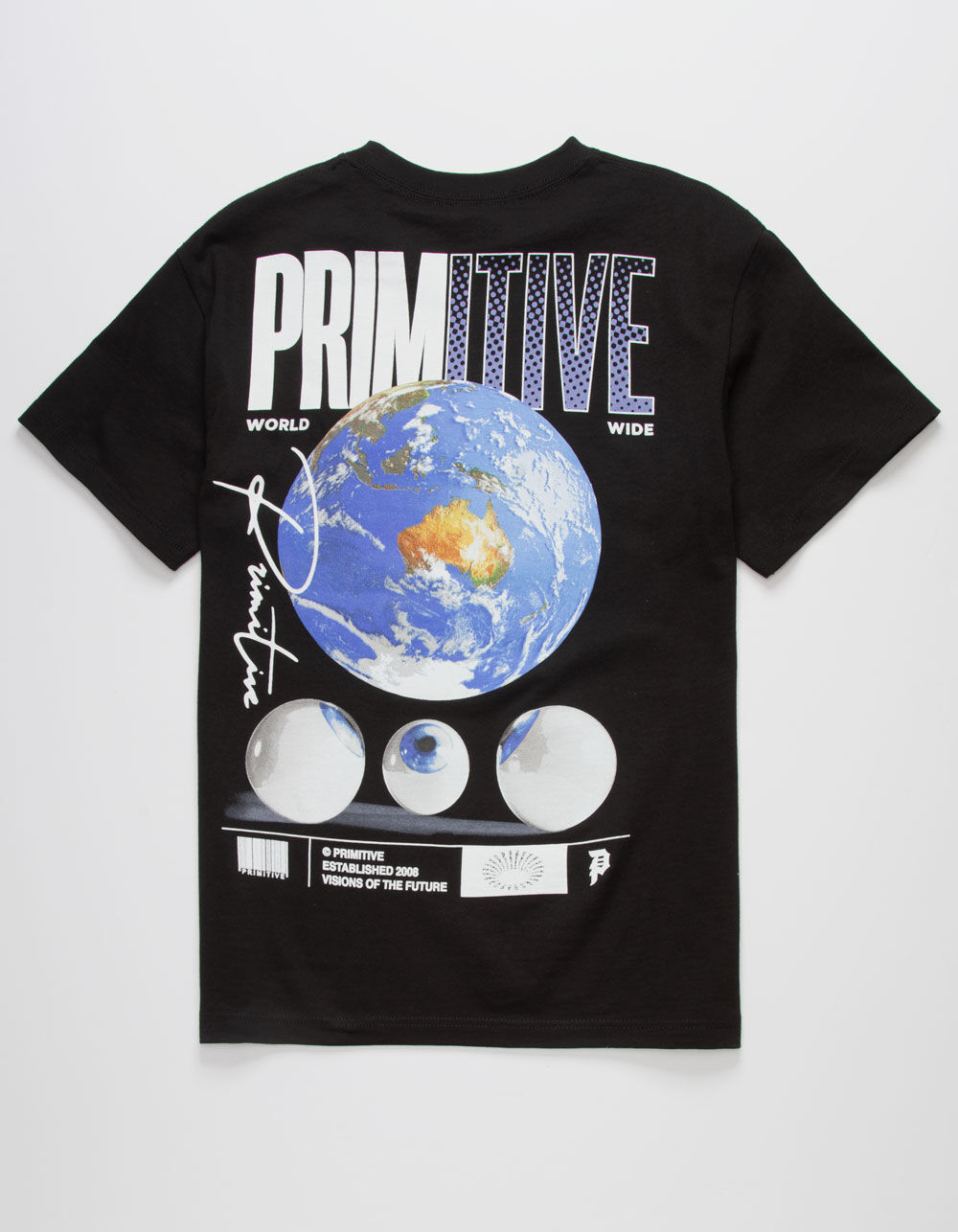PRIMITIVE Worldwide Vision Mens Tee - BLACK | Tillys