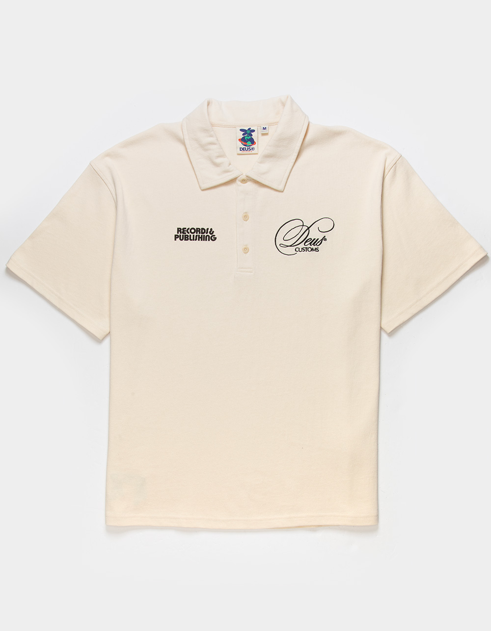 DEUS EX MACHINA Gaffer Mens Polo Shirt - OFF WHITE | Tillys