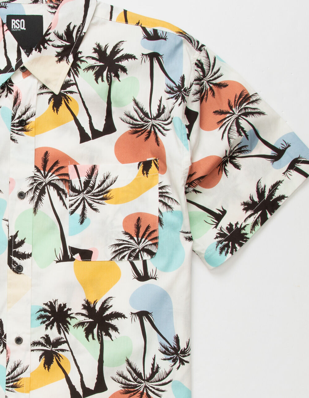 RSQ Palm Disco Mens Shirt - WHITE | Tillys