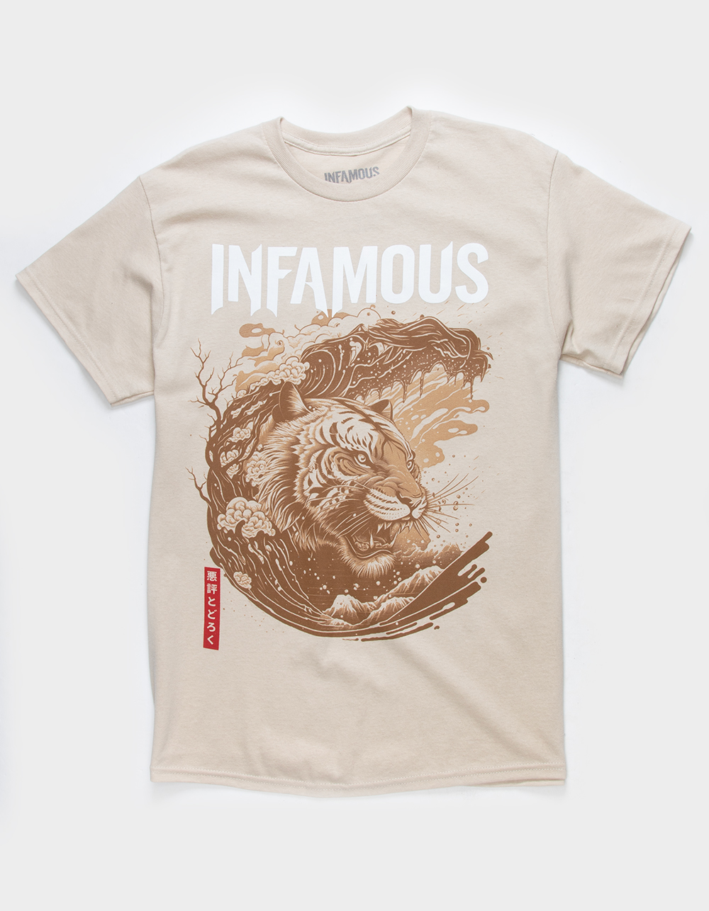 INFAMOUS Tiger Mens Tee - SAND | Tillys