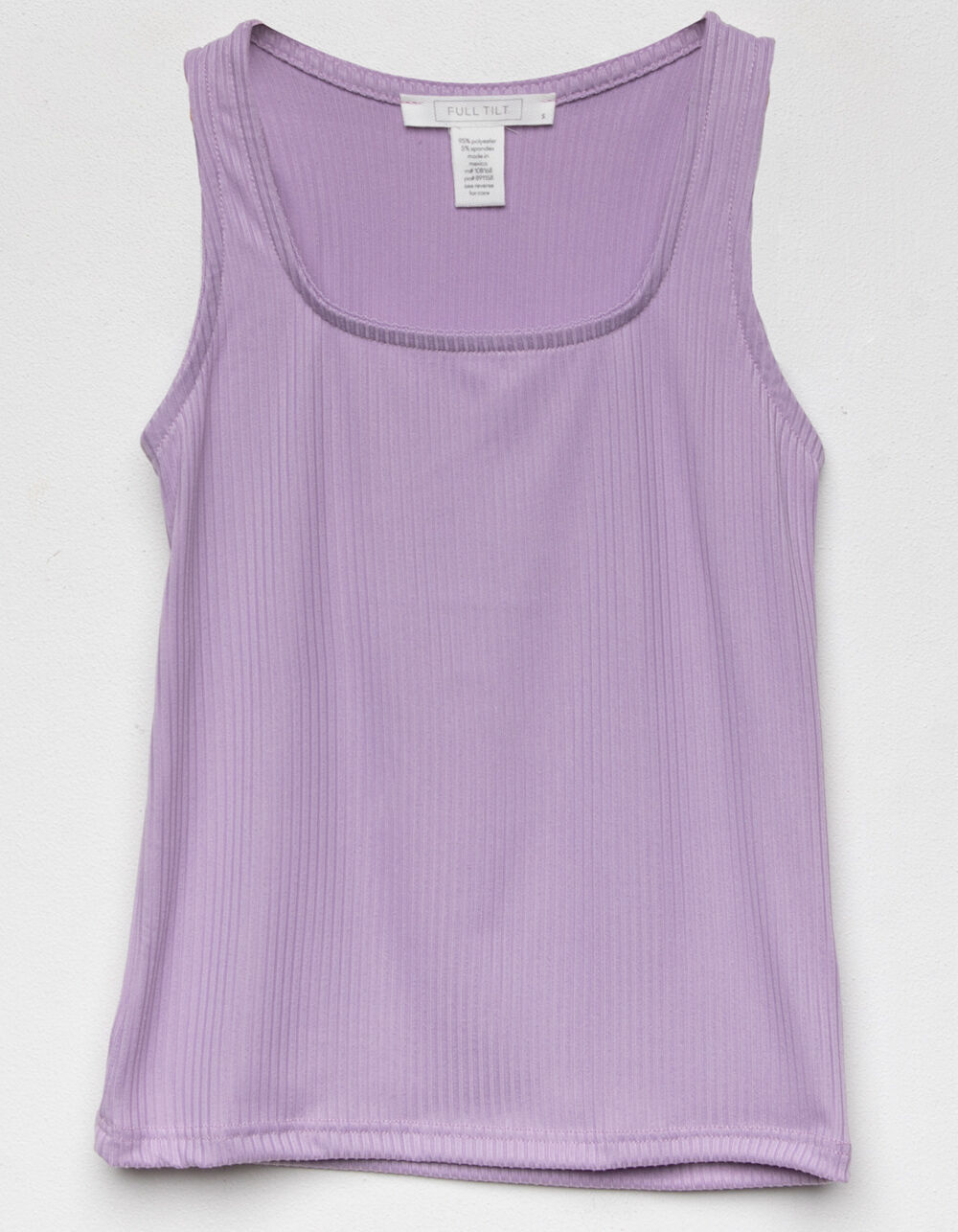 FULL TILT Essential Girls Purple Ribbed Tank - PURPLE | Tillys