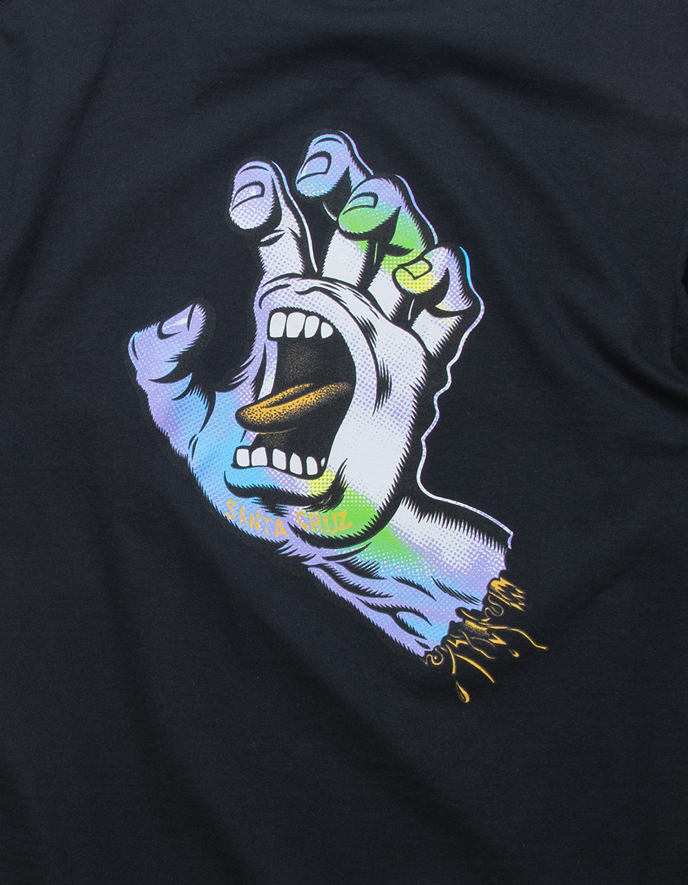 SANTA CRUZ Holo Screaming Hand Mens Tee - BLACK | Tillys