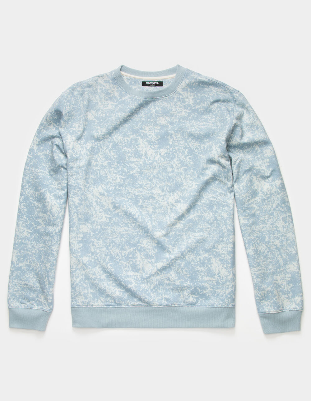 RSQ Acid Wash Crewneck Mens Sweatshirt - BLUE | Tillys