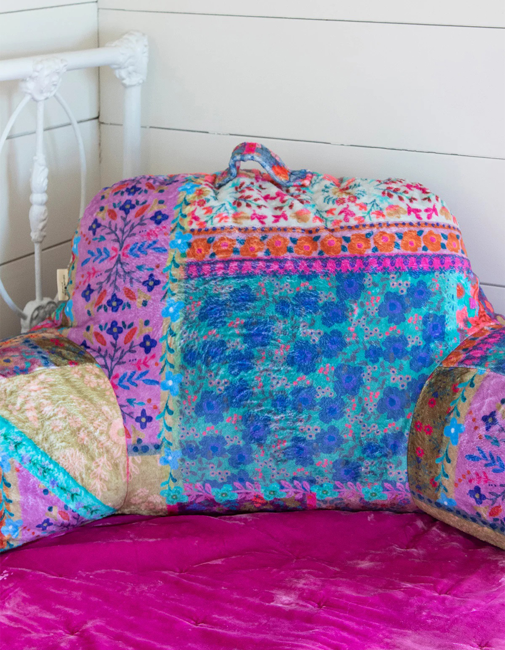 NATURAL LIFE Patchwork Backrest Pillow - MULTI | Tillys