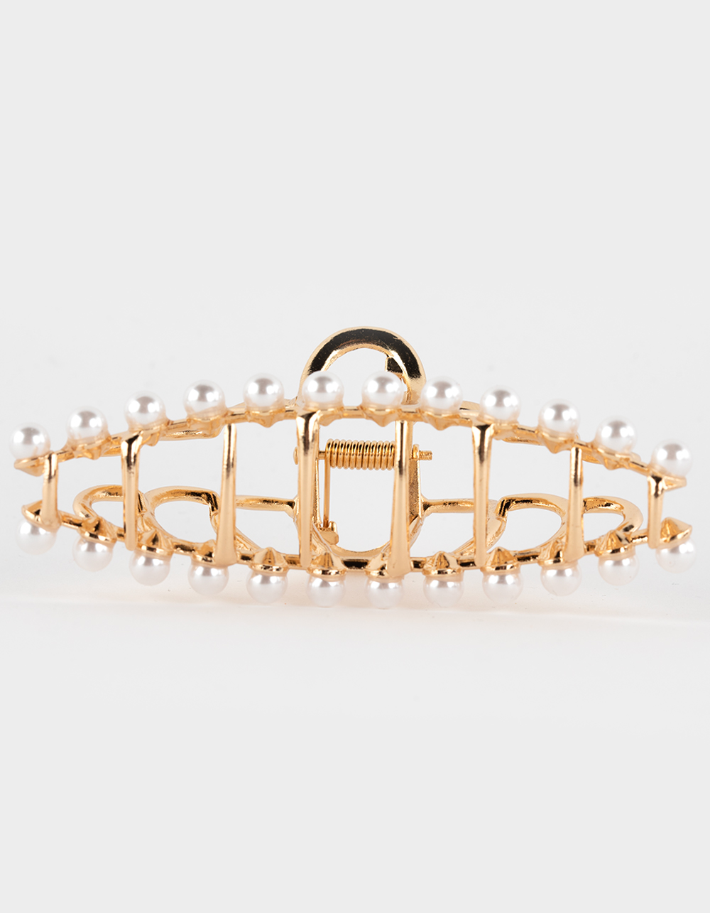 FULL TILT Metal Pearl Shell Clip - GOLD | Tillys