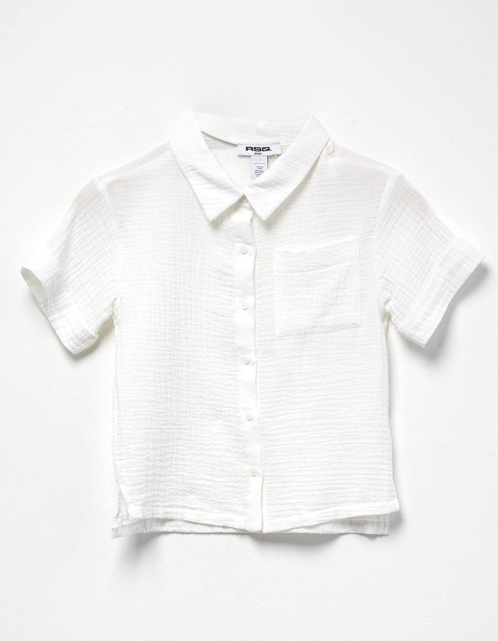 RSQ Girls Camp Shirt - WHITE | Tillys