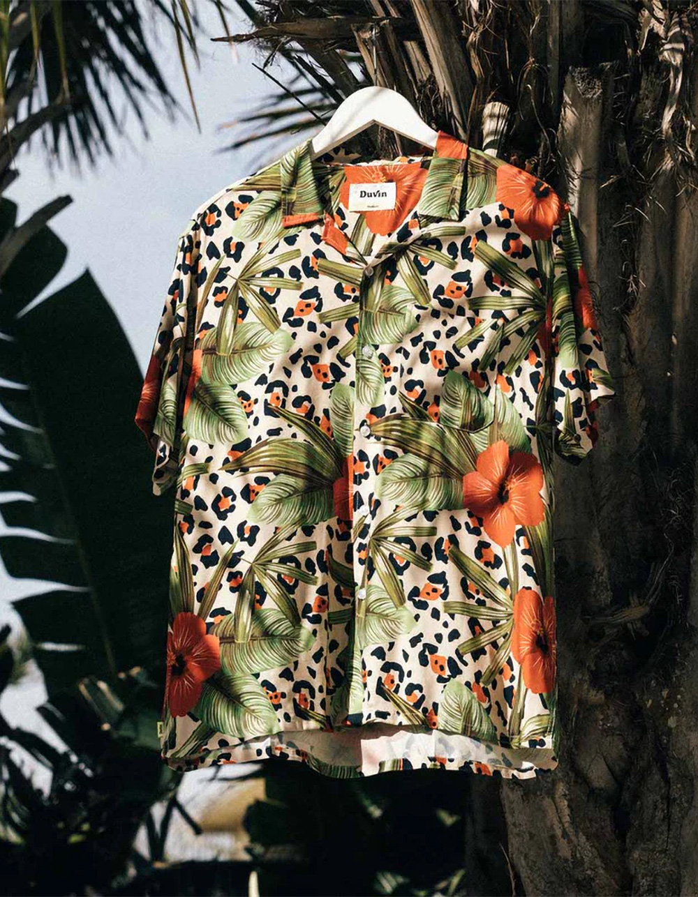 DUVIN Leo Floral Mens Button Up Shirt - BLACK COMBO | Tillys