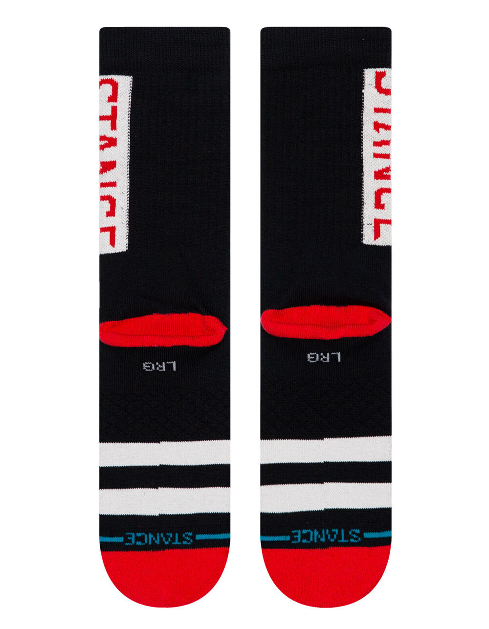 STANCE OG Mens Crew Socks - BLACK/RED | Tillys