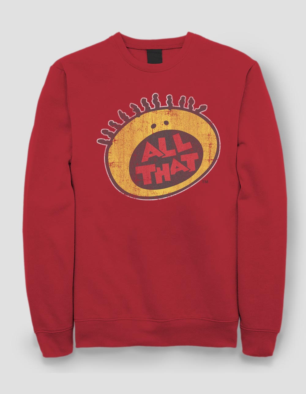 ALL THAT Logo Unisex Sweatshirt - RED | Tillys