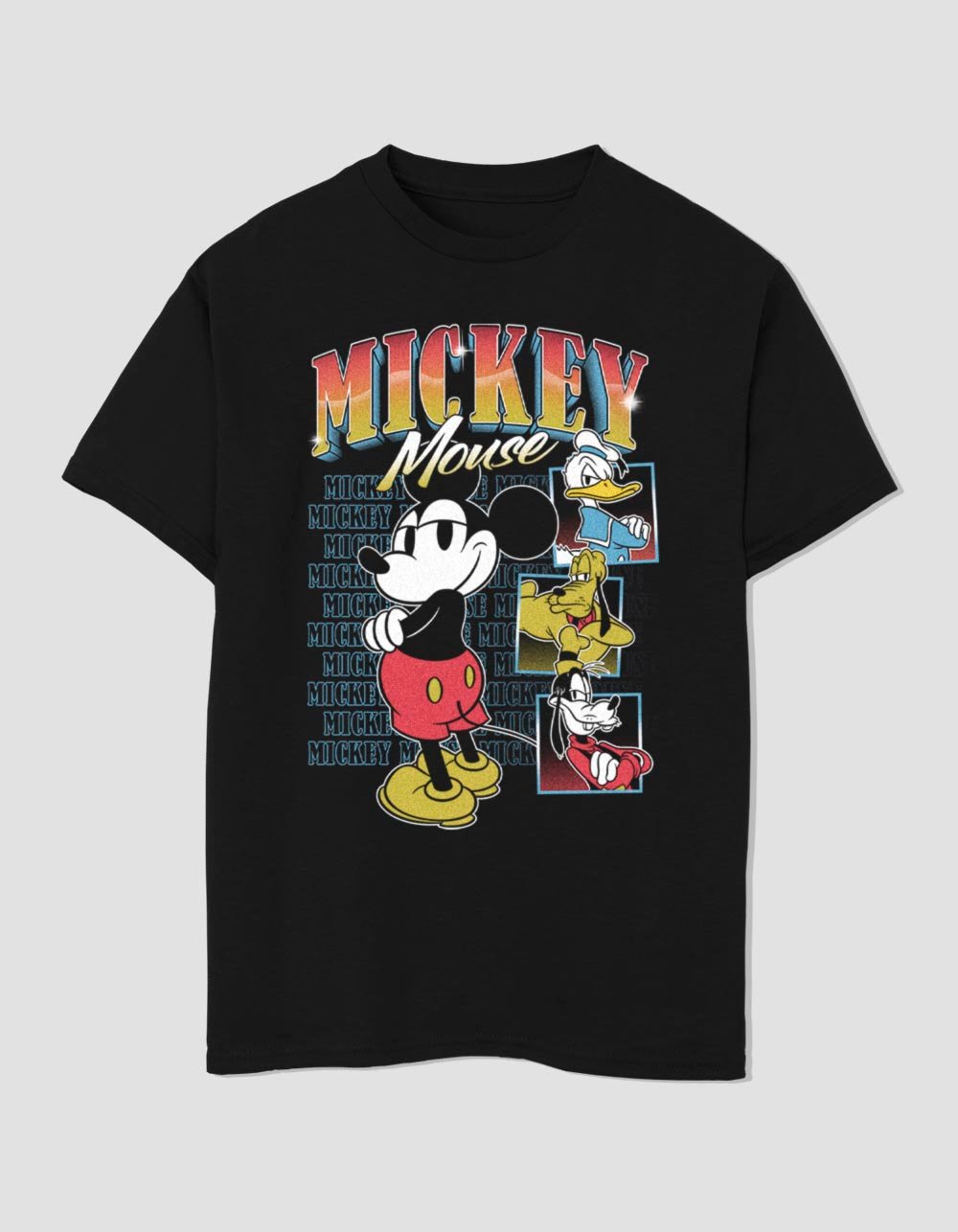 DISNEY Rewind Mickey Crew Unisex Kids Tee - BLACK | Tillys