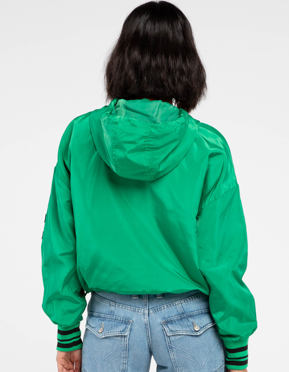 NEW LOOK Womens Nylon Varsity Jacket - GREEN | Tillys