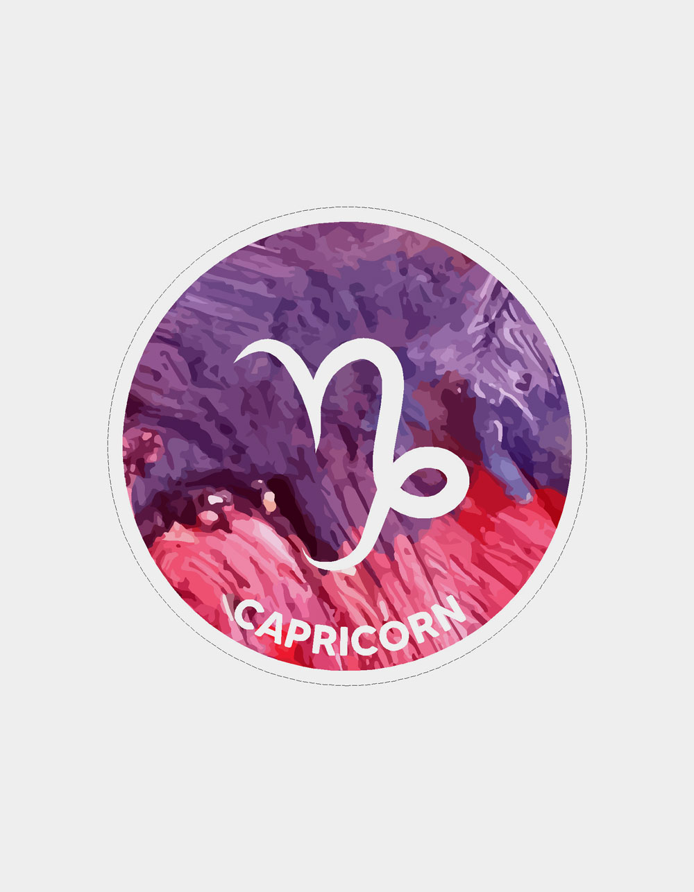 STICKER CABANA Capricorn Sticker - MULTI | Tillys