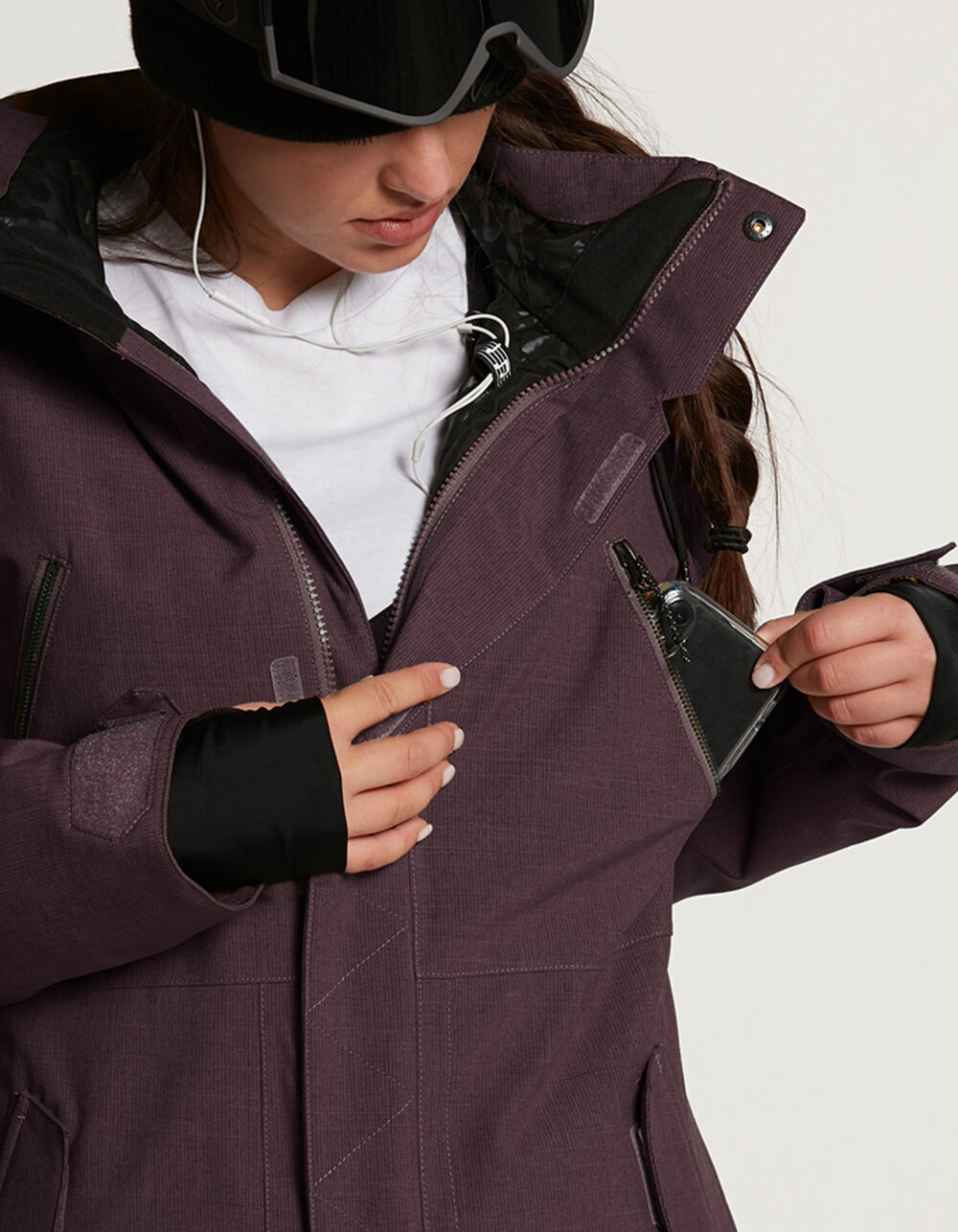 VOLCOM Shrine Insulated Womens Snow Jacket - BURGUNDY | Tillys